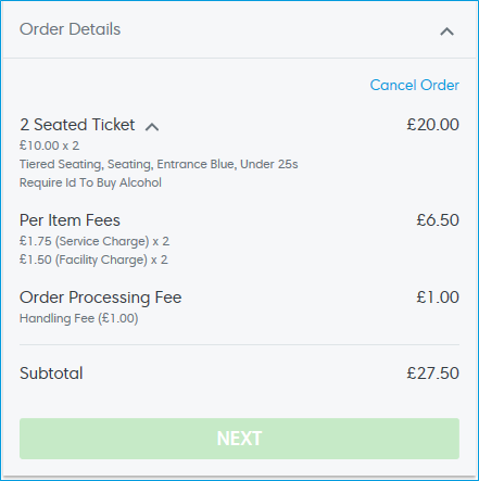 Order Processing Fee – Ticketmaster Help